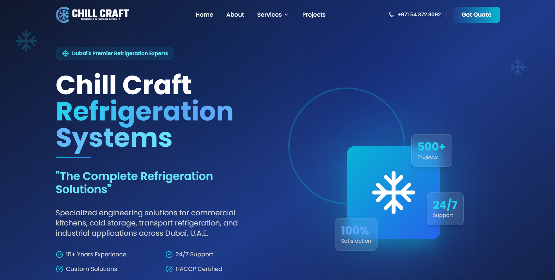 Chill Craft Refrigeration & Air Conditioning Systems LLC | Dubai